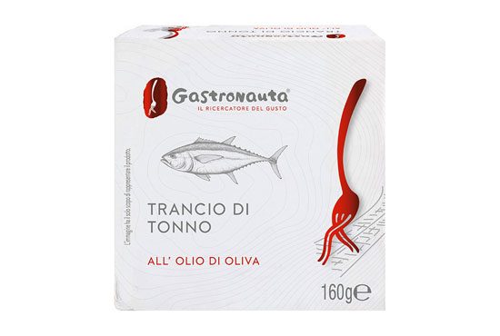 GASTRONAUTA TRANCIO DI TONNO IN OLIO DI OLIVA LATTINA 160g
